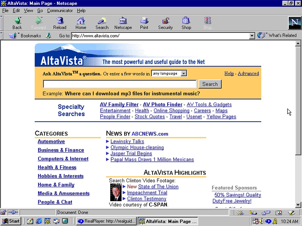 The Rise and Fall of AltaVista: A Look at a 90s Web Pioneer